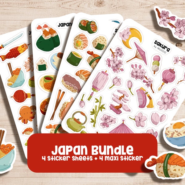 Japanese Stickers - Etsy