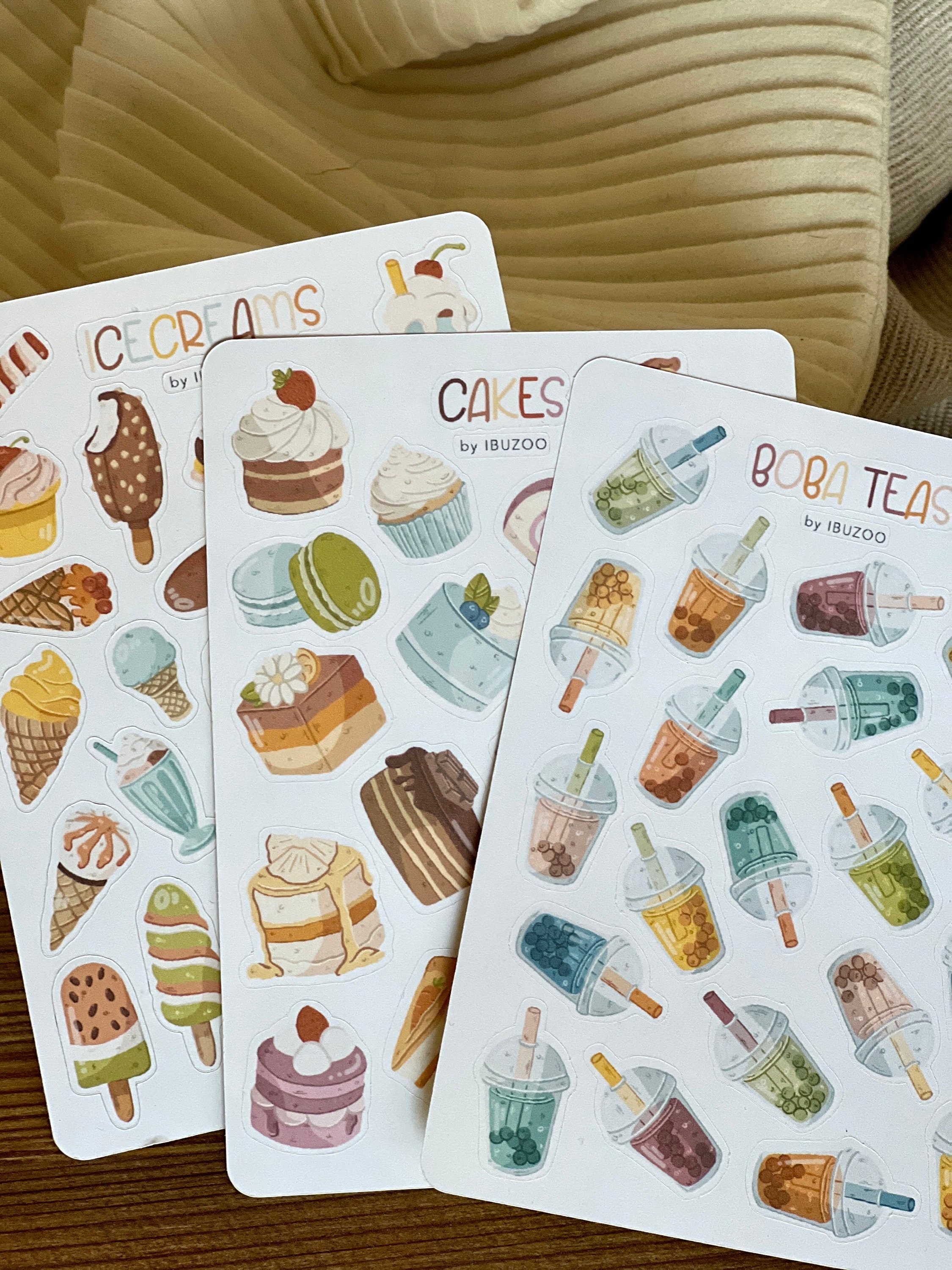 Sticker Sheet Boba Teas Bullet Journal Stickers - Etsy