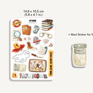 Sticker Sheet Crime | Bullet Journal - Scrapbook - Planner - Decoration ...