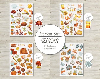 Fall Harvest Planner Stickers, Fall Truck Planner Stickers, Monthly ...