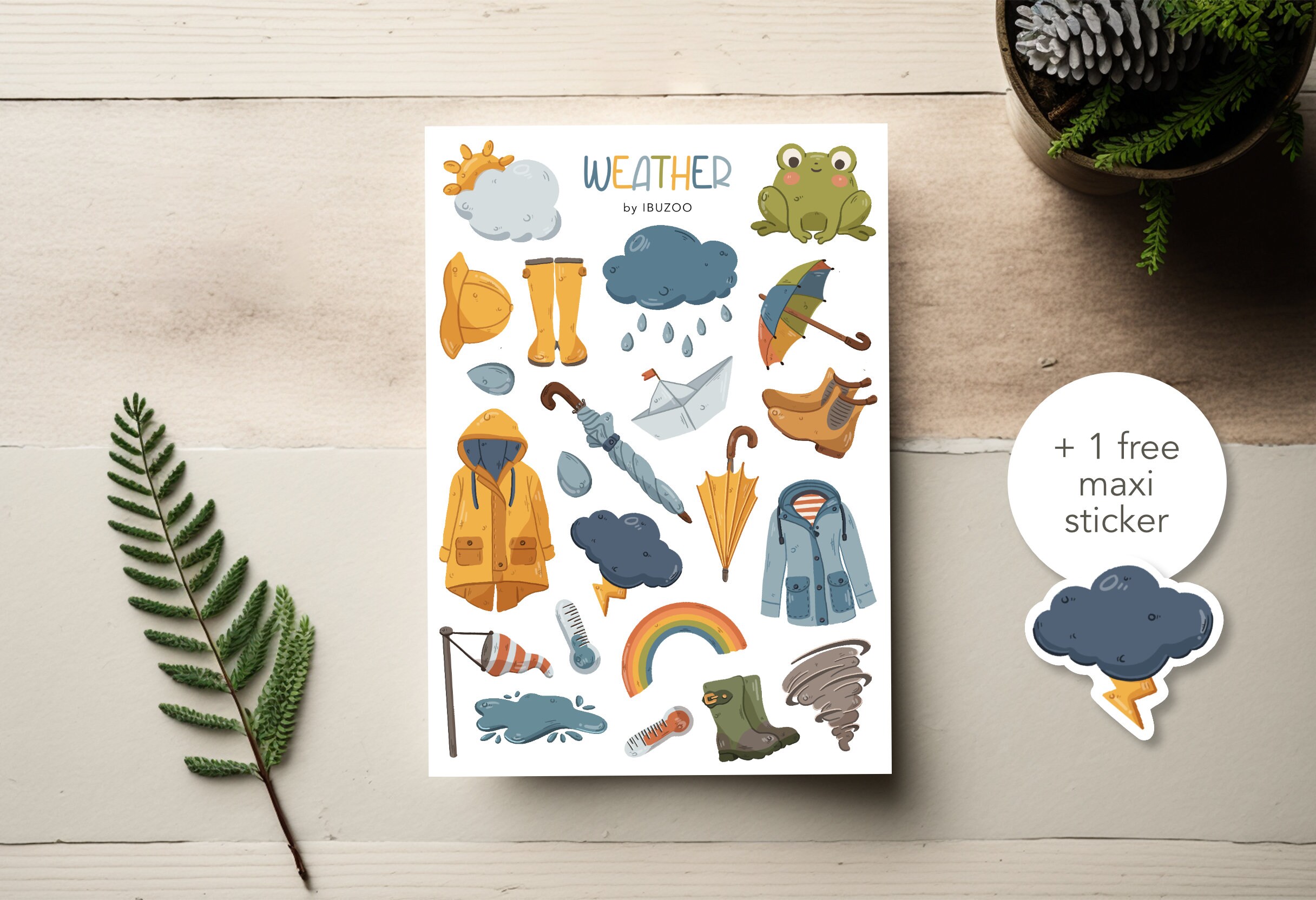 Sticker Sheet Weather Bullet Journal Stickers Scrapbook - Etsy