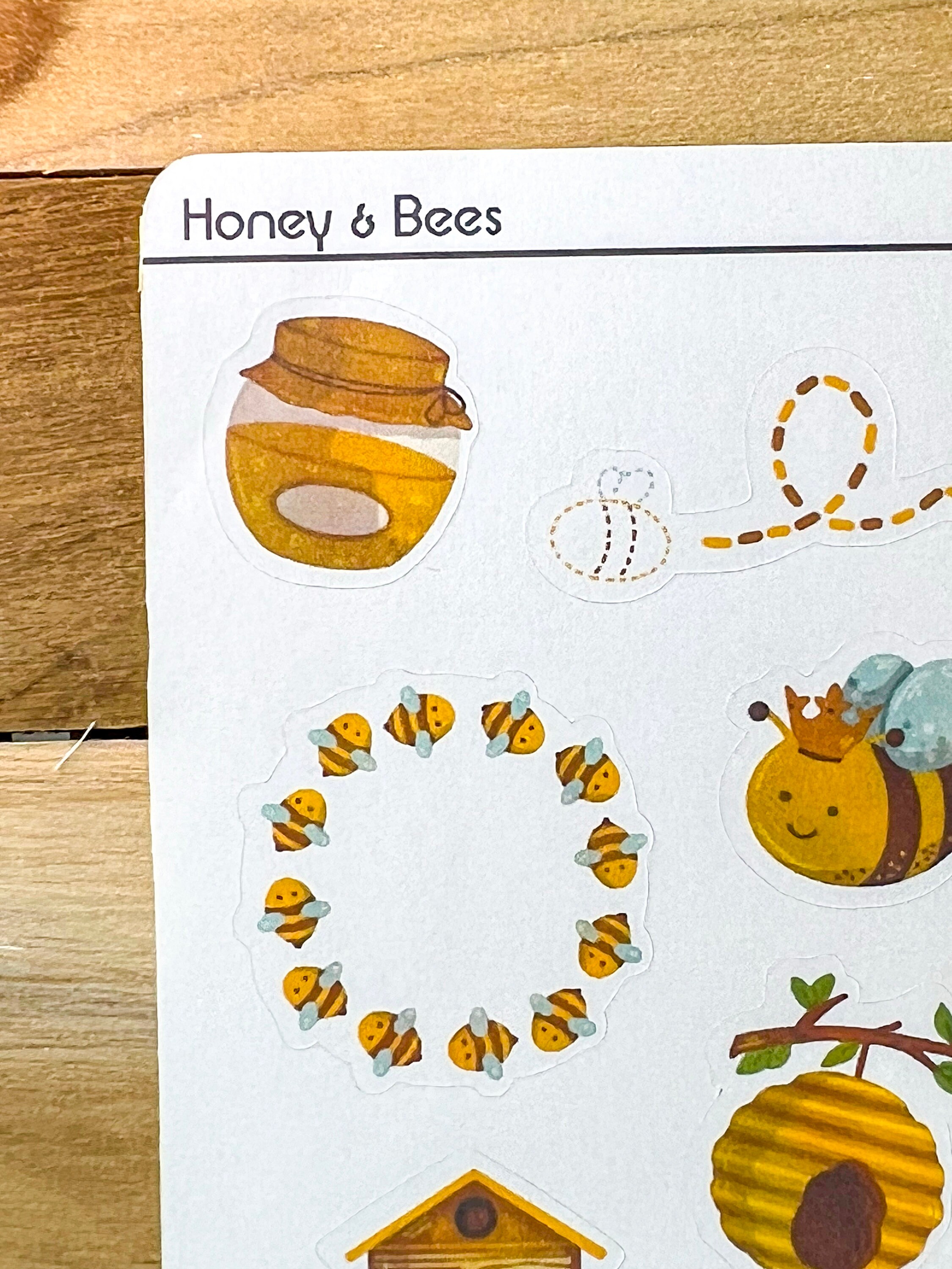 Sticker Sheet Honey & Bees Bullet Journal Stickers - Etsy