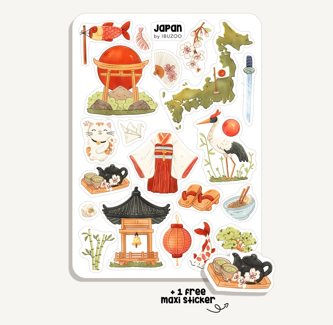 Sticker Sheet Japan | Bullet Journal - Scrapbook - Planner - Decoration ...
