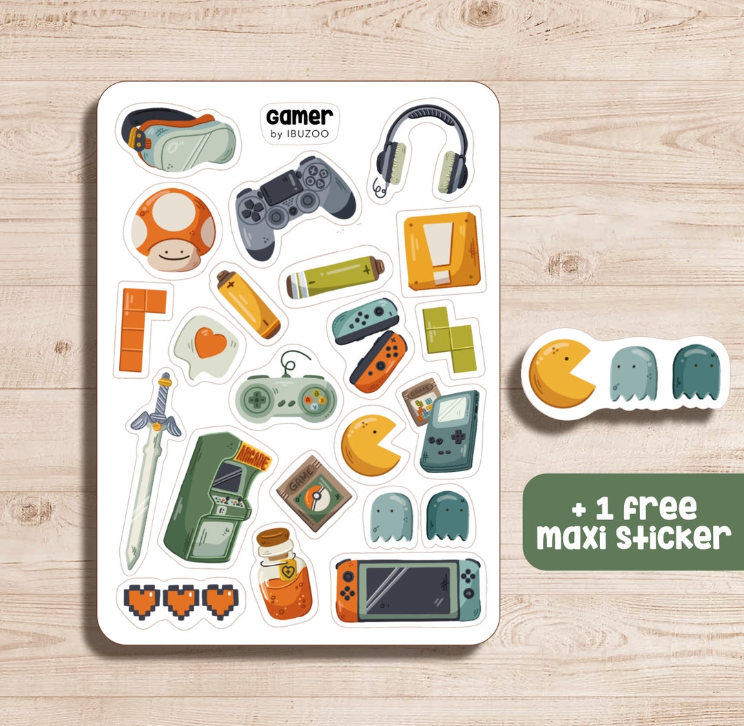 Sticker Sheet Gamers Bullet Journal Stickers Scrapbook Stickers Planner ...