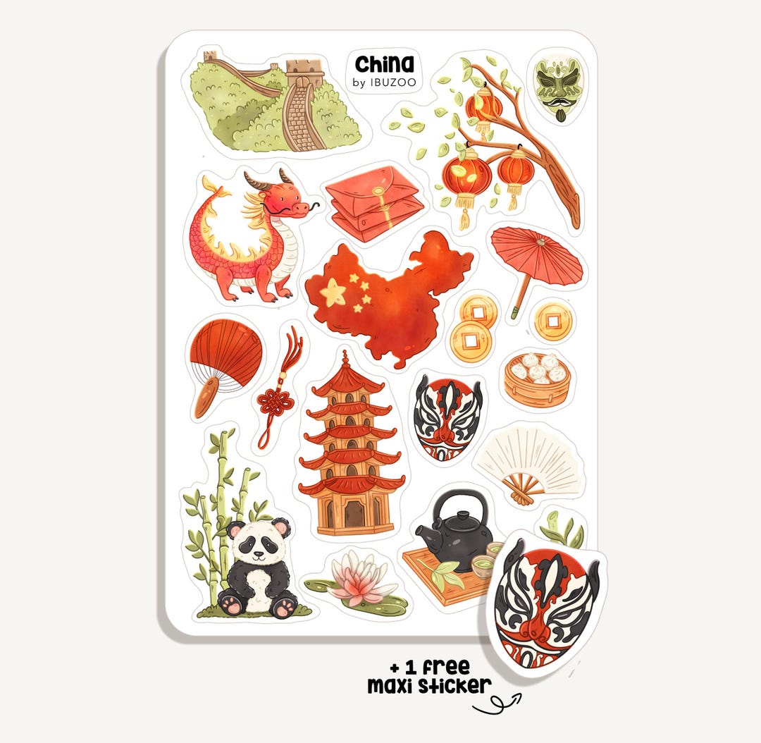 Sticker Sheet China | Bullet Journal - Scrapbook - Planner - Decor ...