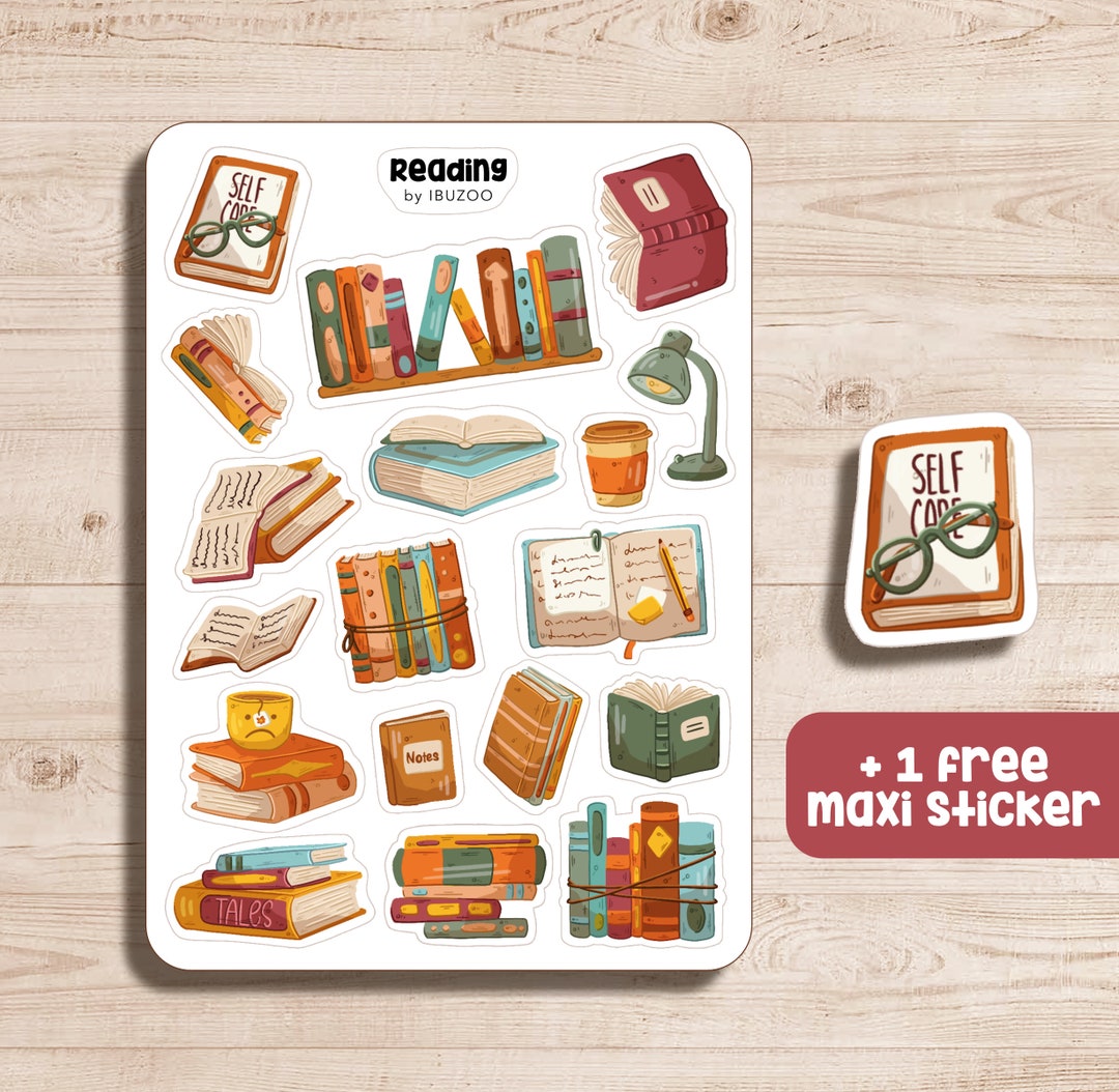 Sticker Sheet Reading Bullet Journal Stickers Scrapbook Stickers ...
