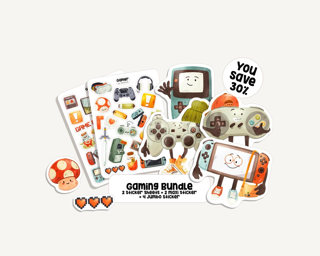 Sticker Set Gaming | Bullet Journal Stickers -planner -dekoration ...