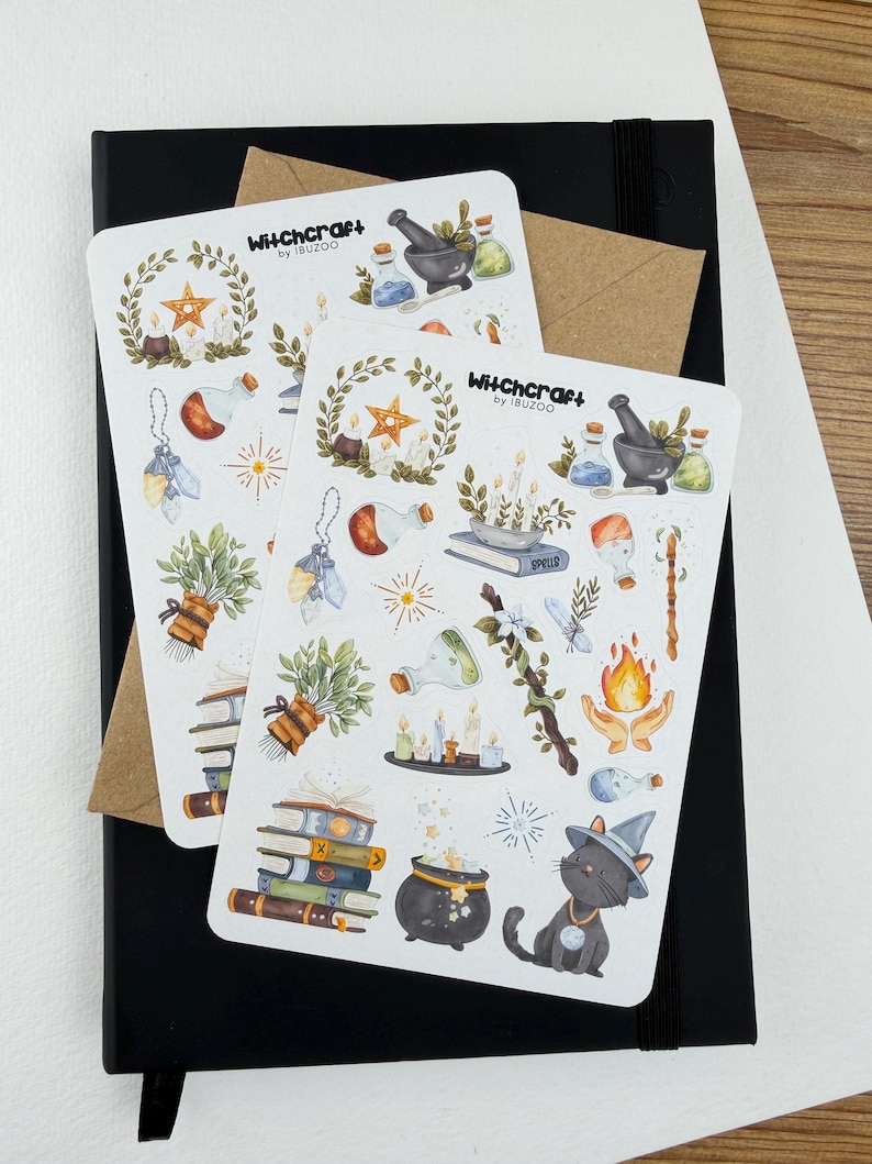 Sticker Sheet Witchcraft | Bullet Journal - Scrapbook - Planner ...