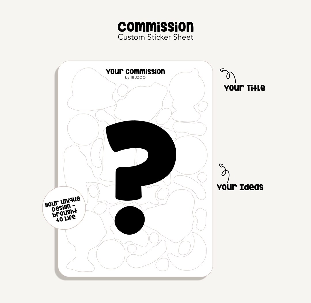 Personalized Sticker Sheet – Custom Illustration Just for You ...
