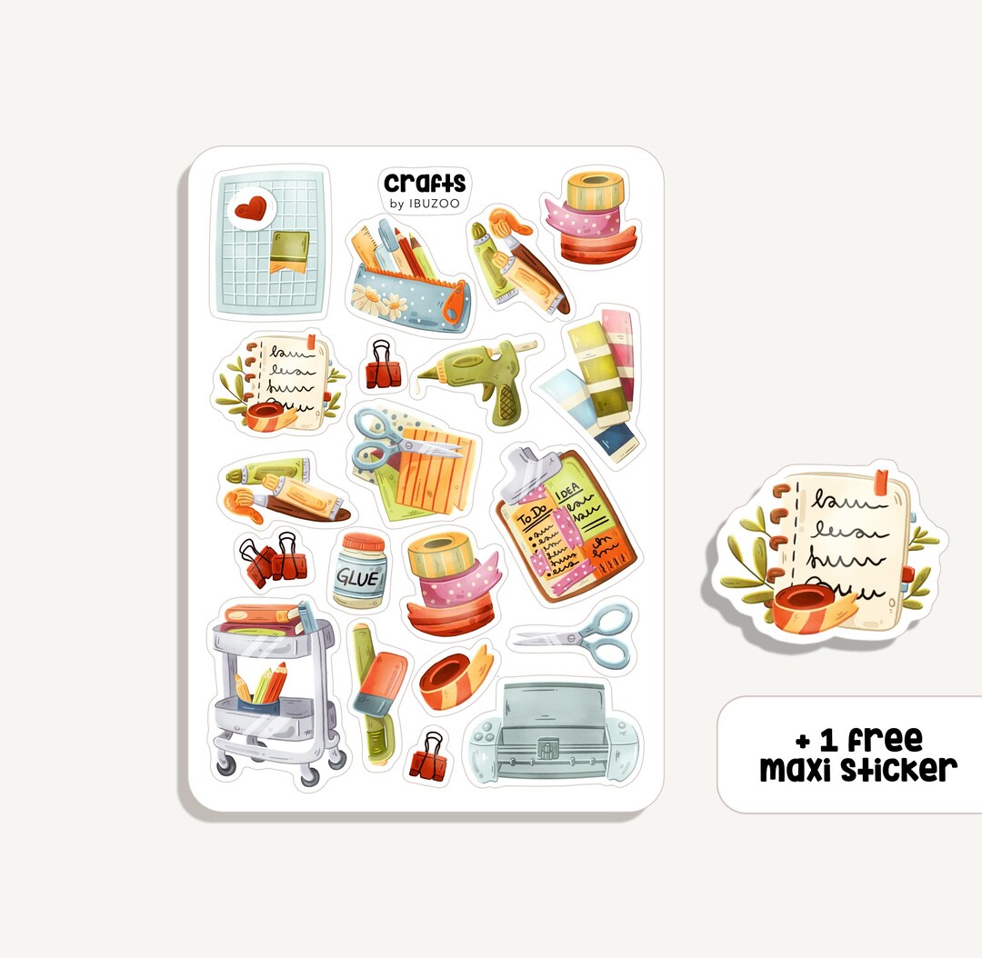 Sticker Sheet Crafts | Bullet Journal - Scrapbook - Planner ...