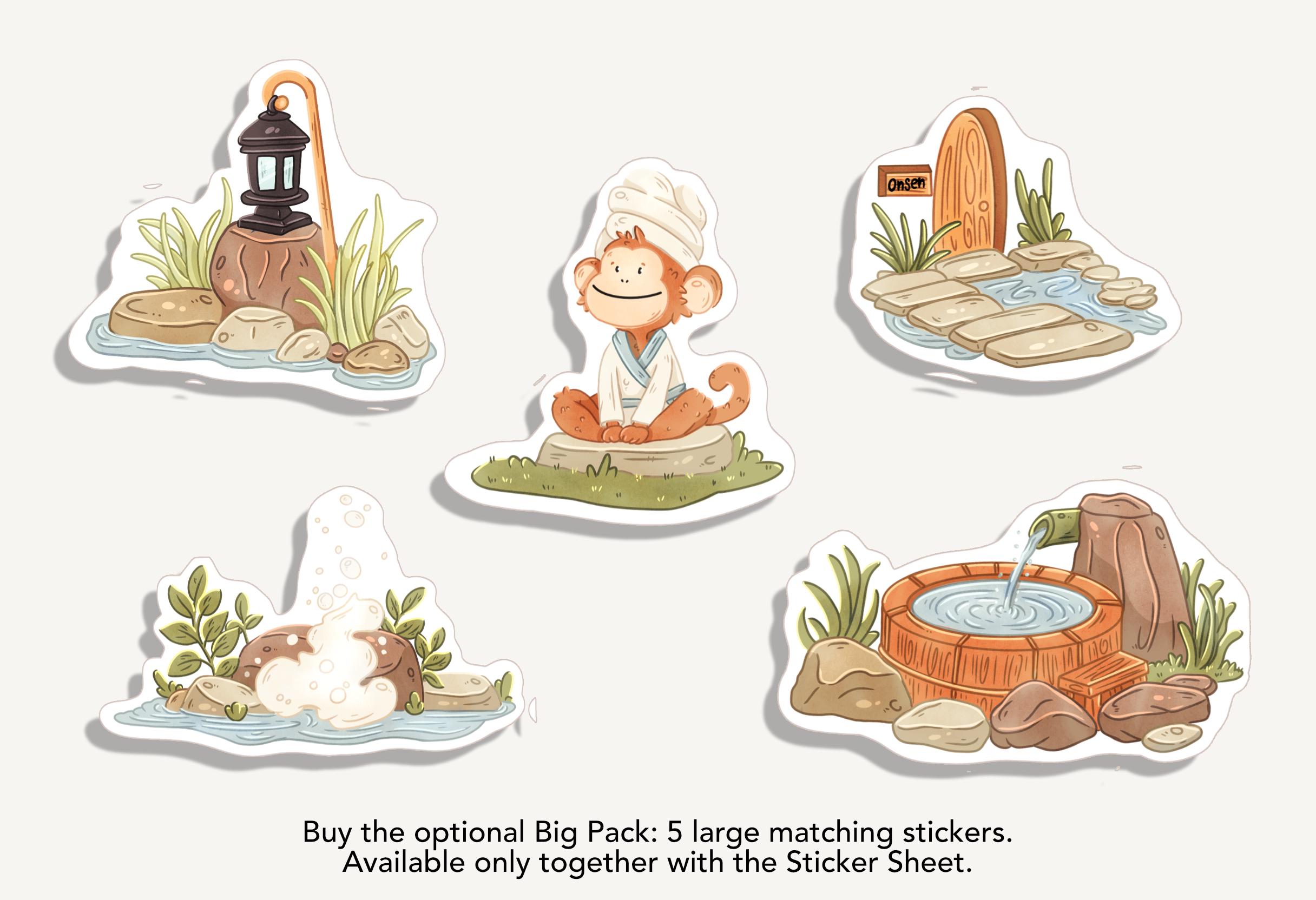 Sticker Sheet Onsen | Bullet Journal - Scrapbook - Planner - Decor ...