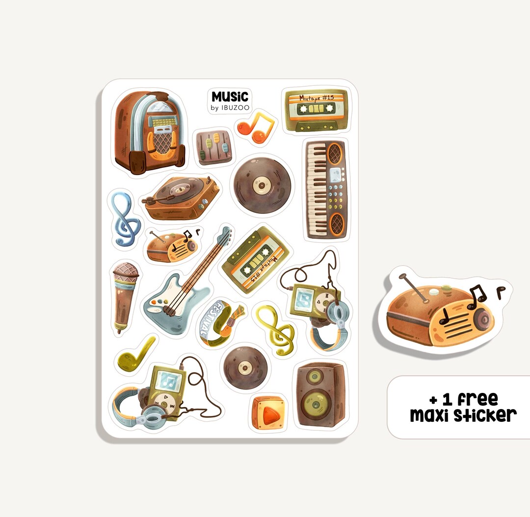 Sticker Sheet Music Bullet Journal Scrapbook Planner Decoration ...