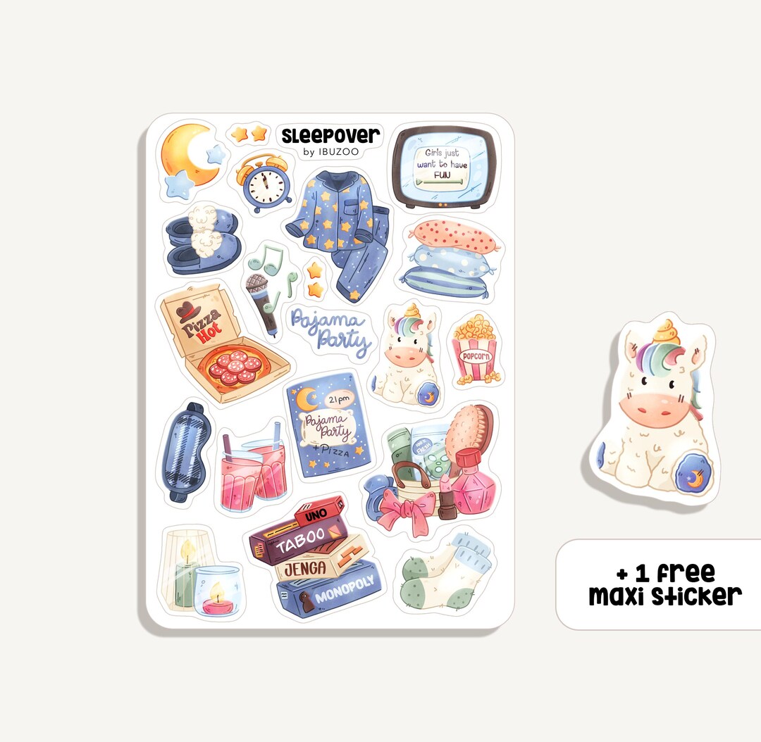 Sticker Sheet Sleepover | Bullet Journal - Scrapbook - Planner ...