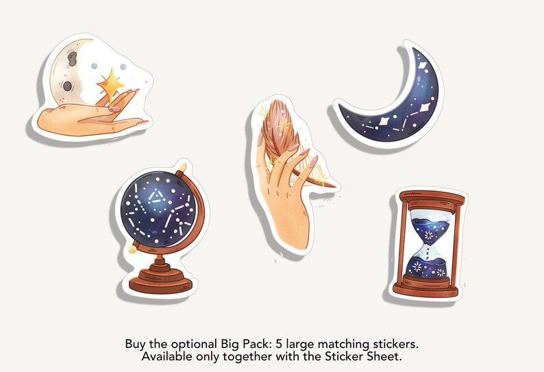 Sticker Sheet Night Sky | Bullet Journal - Scrapbook - Planner ...