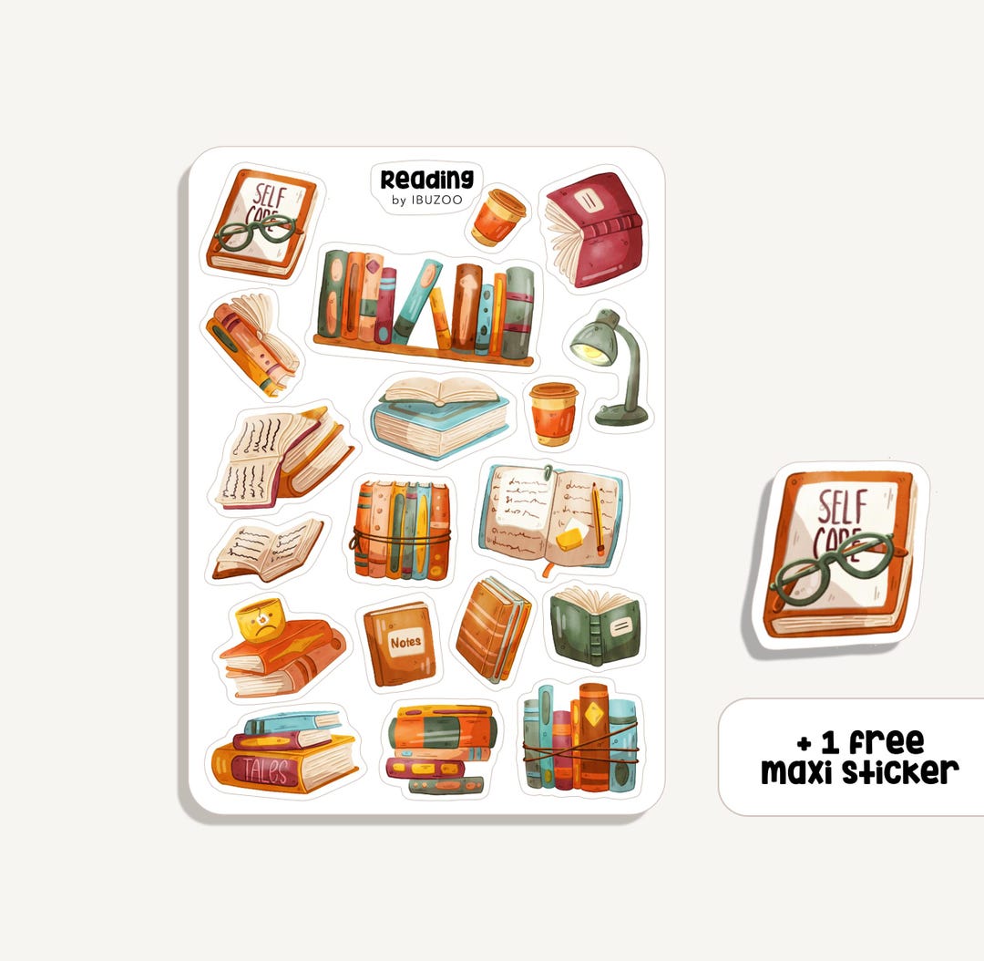Sticker Sheet Reading Bullet Journal Scrapbook Planner Decoration Book ...