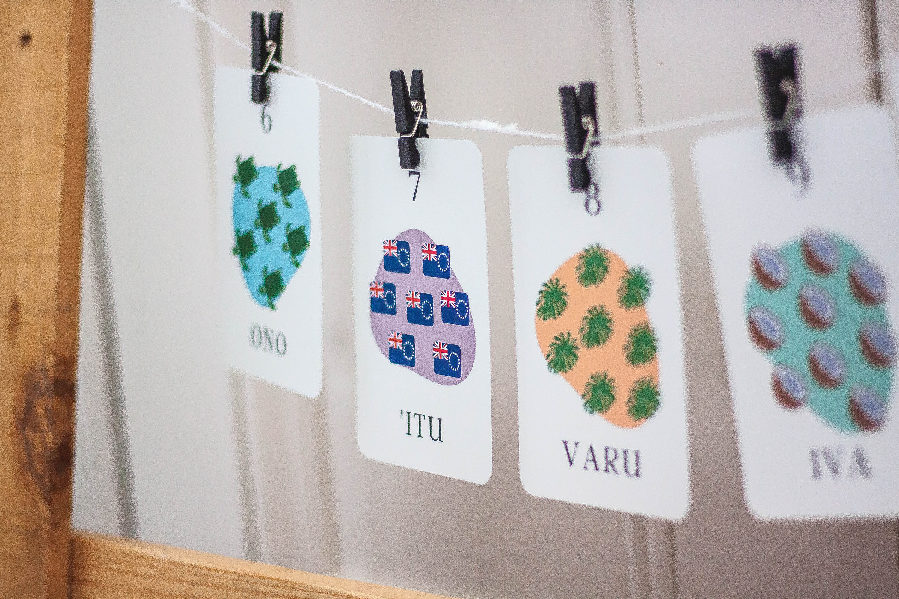 Digital Download//cook Island Number Flash Cards 1-10//kids - Etsy