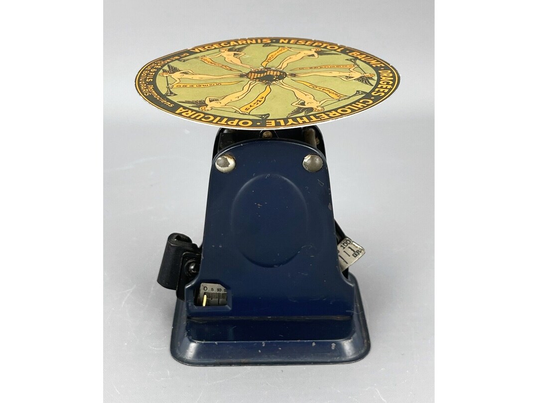 1920s DR BENGUE & SONS Paris 'tin Plate' Advertising Scales - 12cm X ...