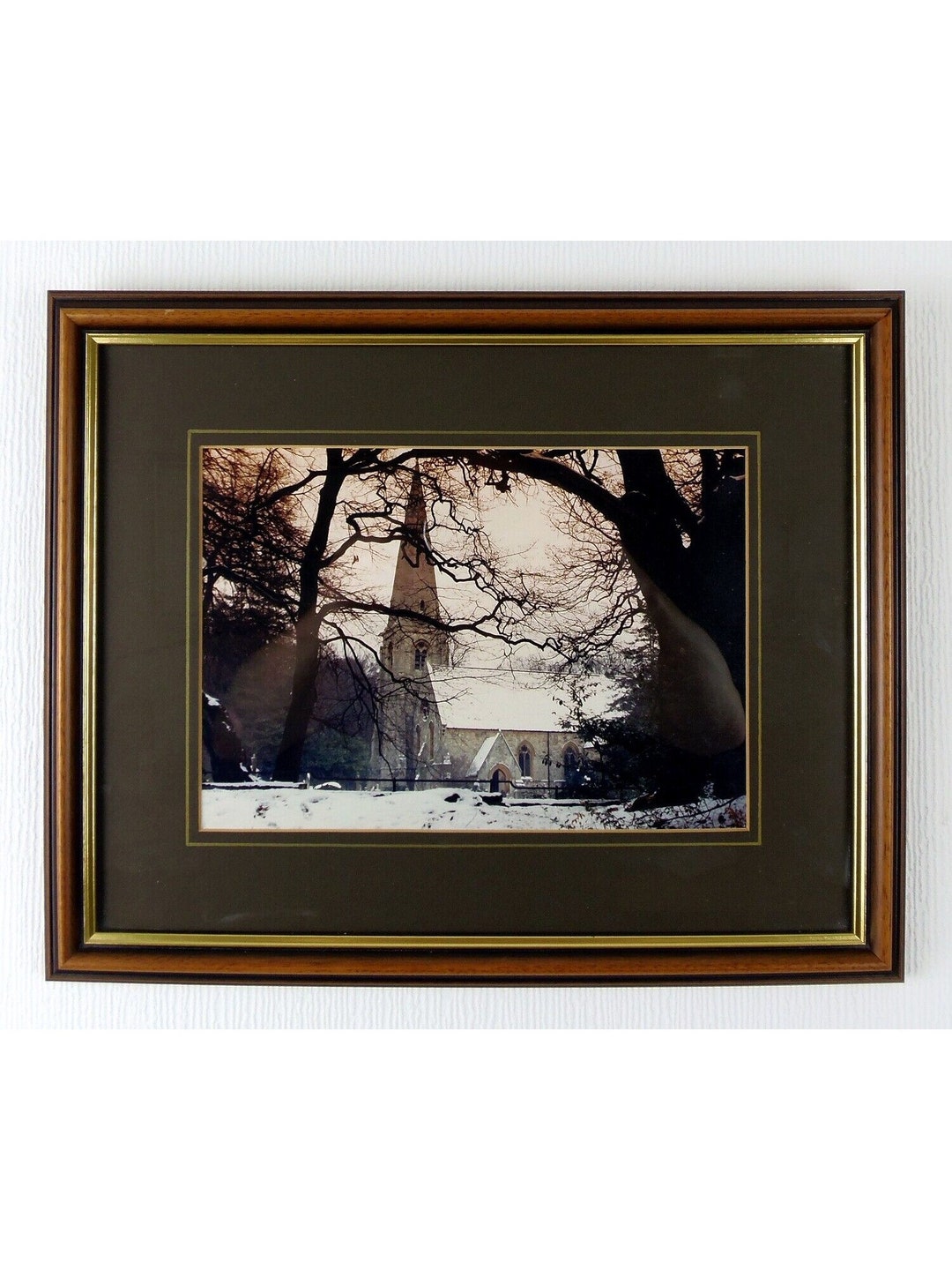 Vintage 1980s HOLY INNOCENTS CHURCH 'high Beach Epping Forest' Framed ...