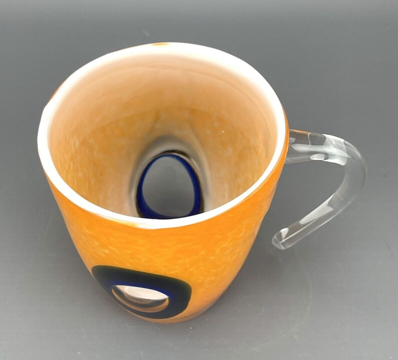 1960s MURANO Italy FINESTRE Handmade Art Glass Mug - Height 11.5cm ...