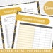 Study Planner Printable Gold Assignment Tracker Digital - Etsy