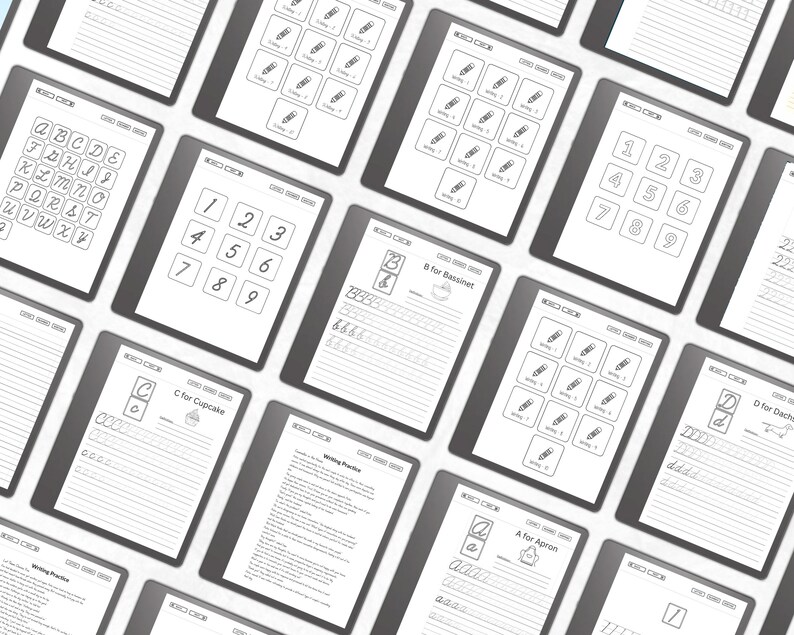 Handwriting Practice Worksheets for Kindle Scribe Kindle Scribe ...