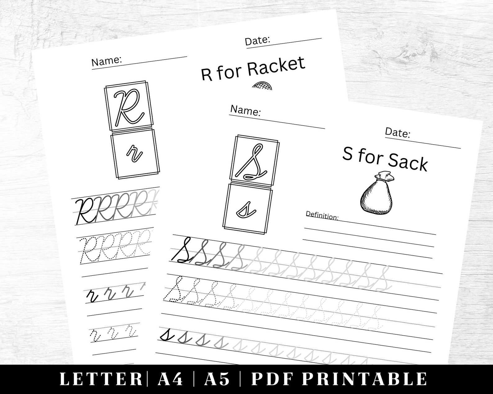 Cursive Handwriting Practice Worksheets Printable Neat Handwriting ...