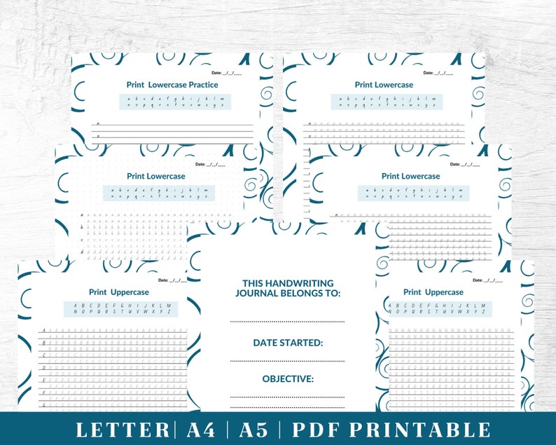 Printable Handwriting Practice Guide Neat Handwriting - Etsy