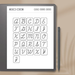 Handwriting Practice Worksheets for Kindle Scribe | Kindle Scribe ...