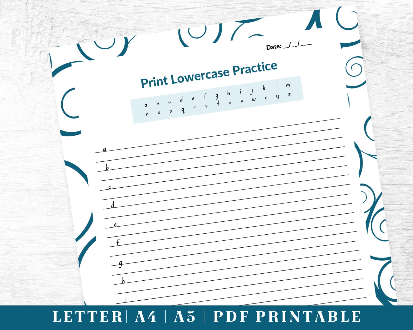 Printable Handwriting Practice Guide Neat Handwriting - Etsy