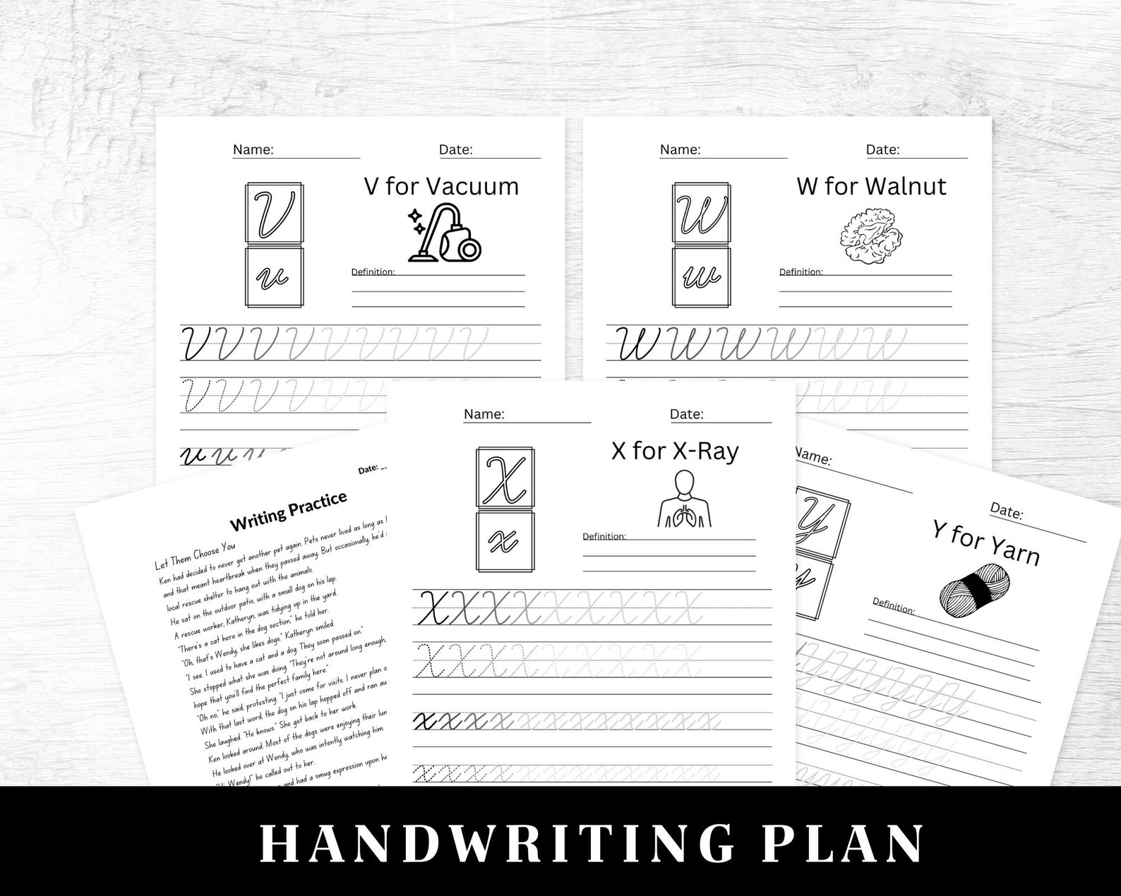 Cursive Handwriting Practice Worksheets Printable Neat Handwriting ...