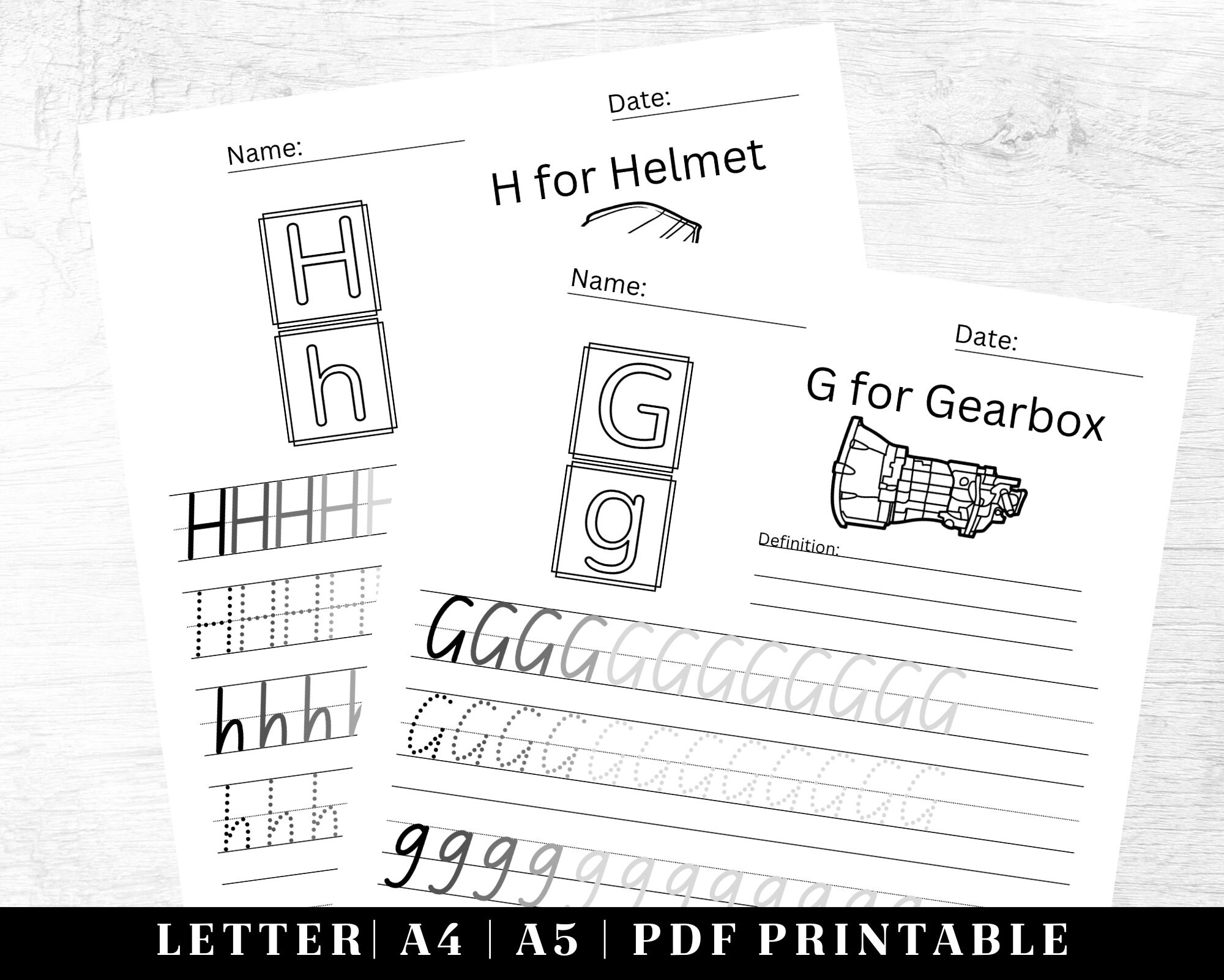 Handwriting Practice Worksheets Printable Neat Handwriting Workbook ...