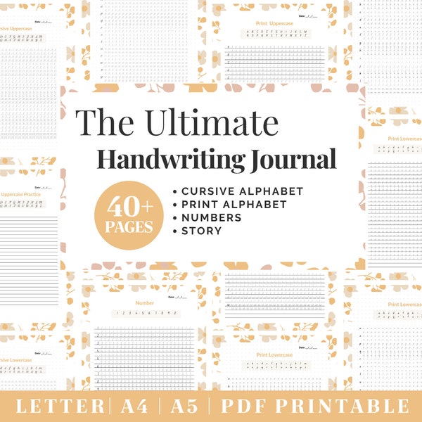 Printable Handwriting Paper - Etsy
