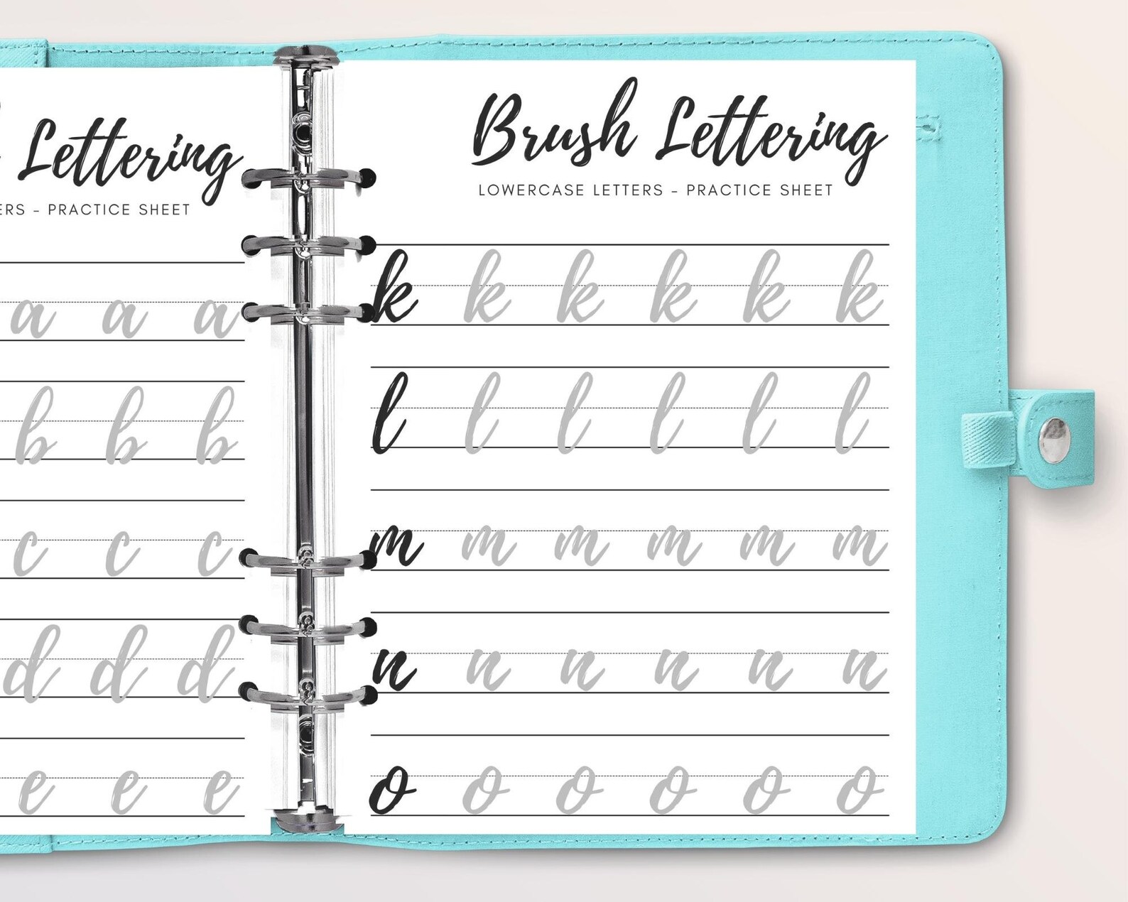 Learn Modern Calligraphy | Printable Hand Lettering Worksheet | Brush ...