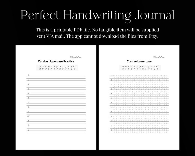 Printable Handwriting Practice Guide Neat Handwriting - Etsy