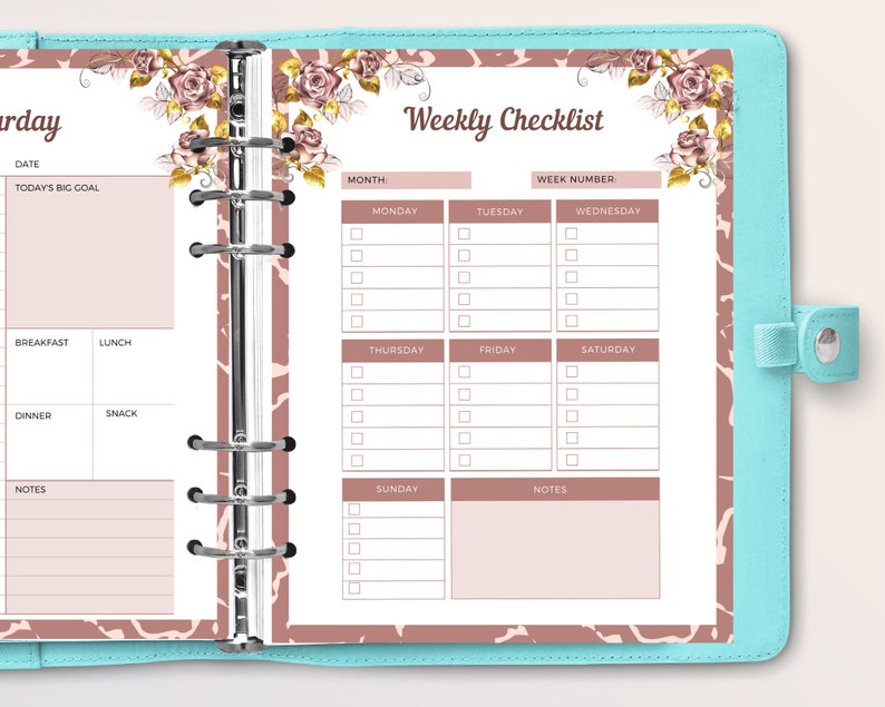 Productivity Planner Printable Daily Weekly Monthly Tracker Digital ...
