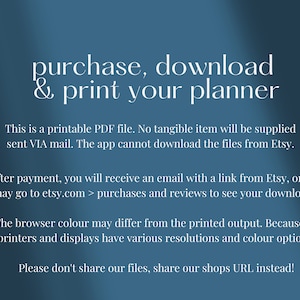 Study Planner Printable | Blue Assignment Tracker | Digital Download ...