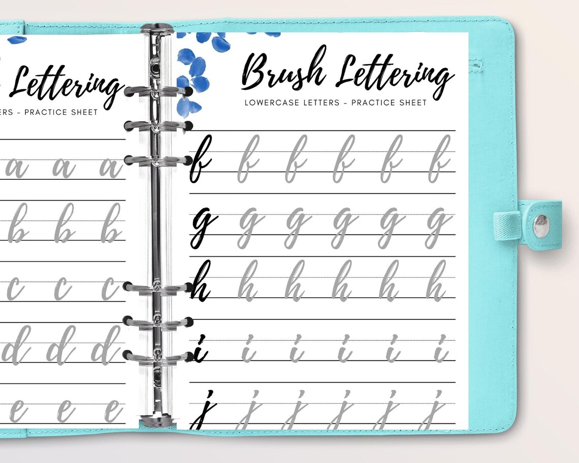 Learn Modern Calligraphy Printable Hand Lettering Worksheet - Etsy