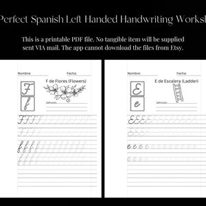 Spanish Cursive Handwriting Practice Worksheets | Printable Neat ...