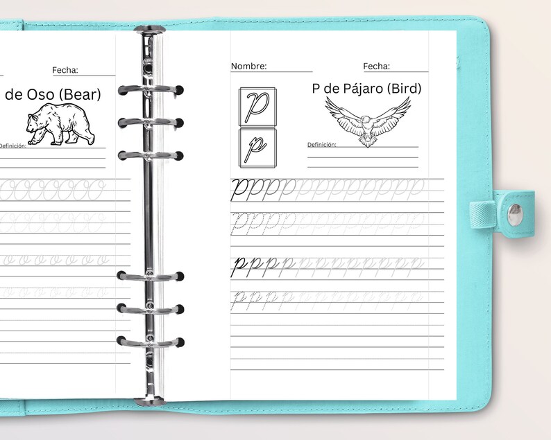 Spanish Cursive Handwriting Practice Worksheets Printable Neat ...