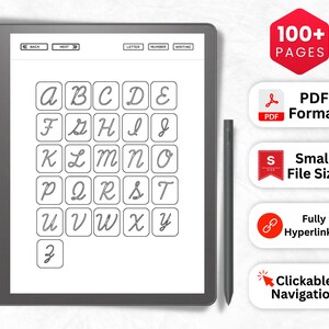 Handwriting Practice Worksheets for Kindle Scribe | Kindle Scribe ...