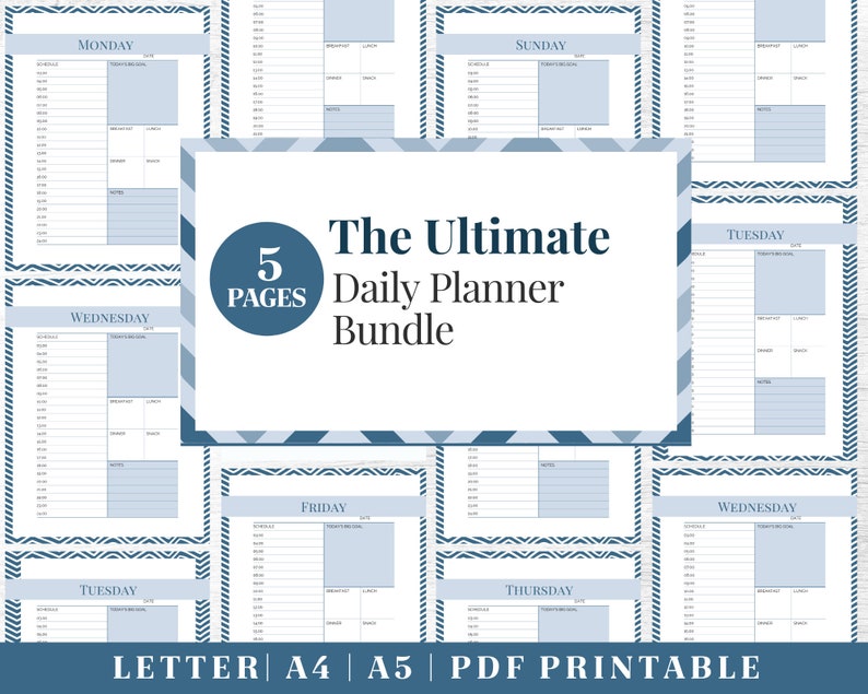 ADHD Planner Bundle Adult ADHD Organization Complete Life Planning US ...