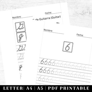 Spanish Cursive Handwriting Practice Worksheets | Printable Neat ...