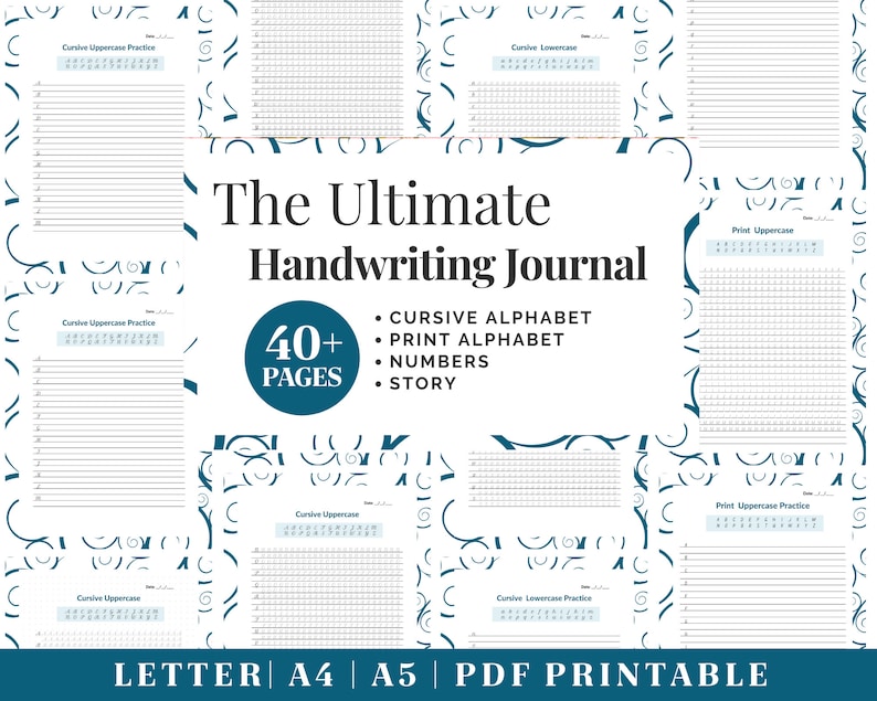 Printable Handwriting Practice Guide Neat Handwriting - Etsy