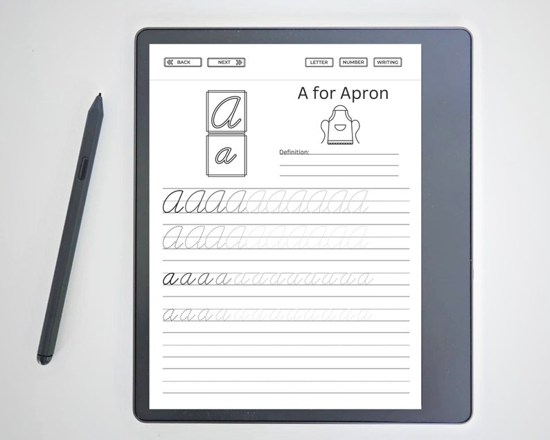 Handwriting Practice Worksheets for Kindle Scribe Kindle Scribe ...