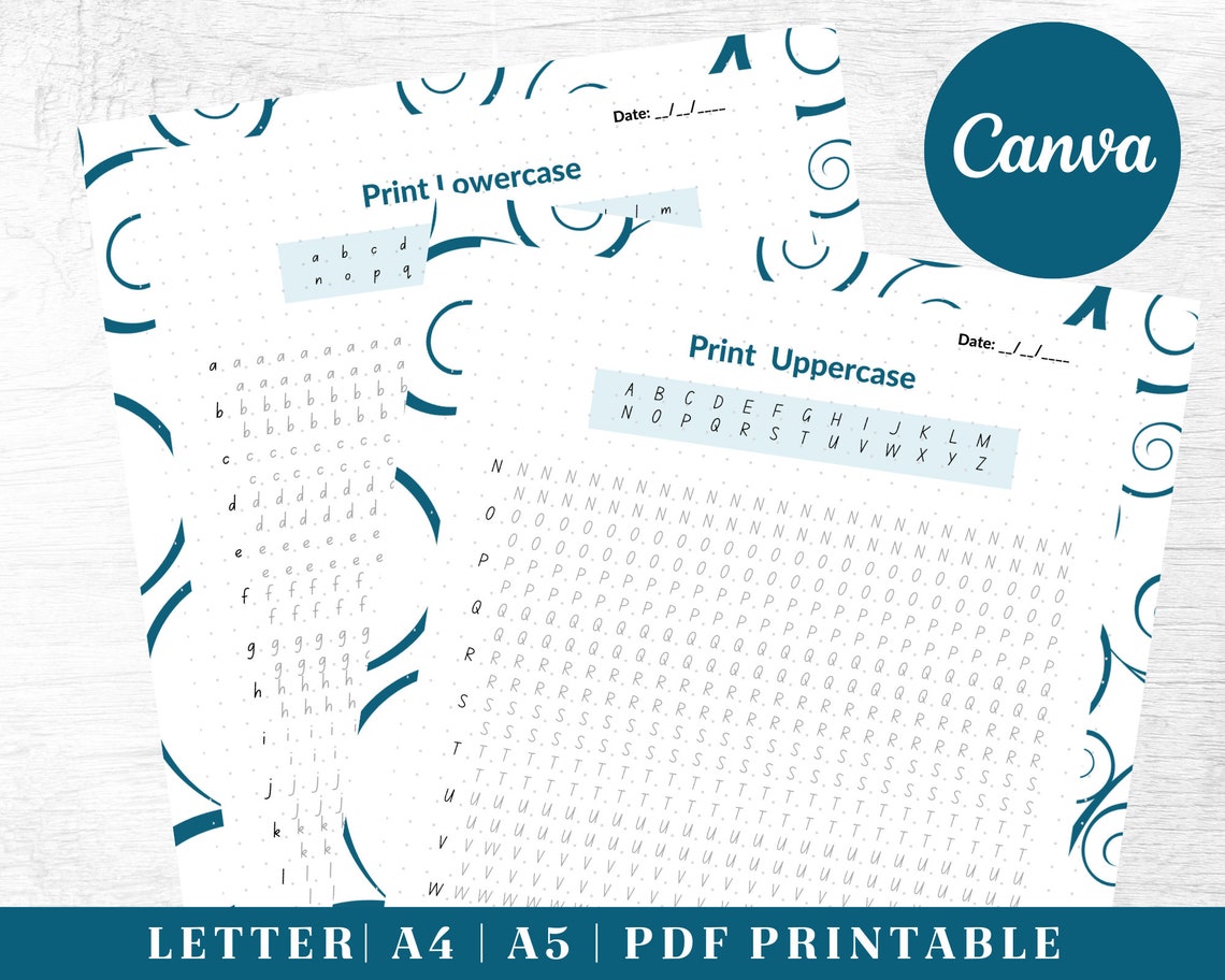Printable Handwriting Practice Guide Neat Handwriting - Etsy