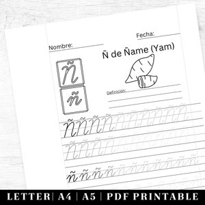 Spanish Cursive Handwriting Practice Worksheets Printable Neat ...