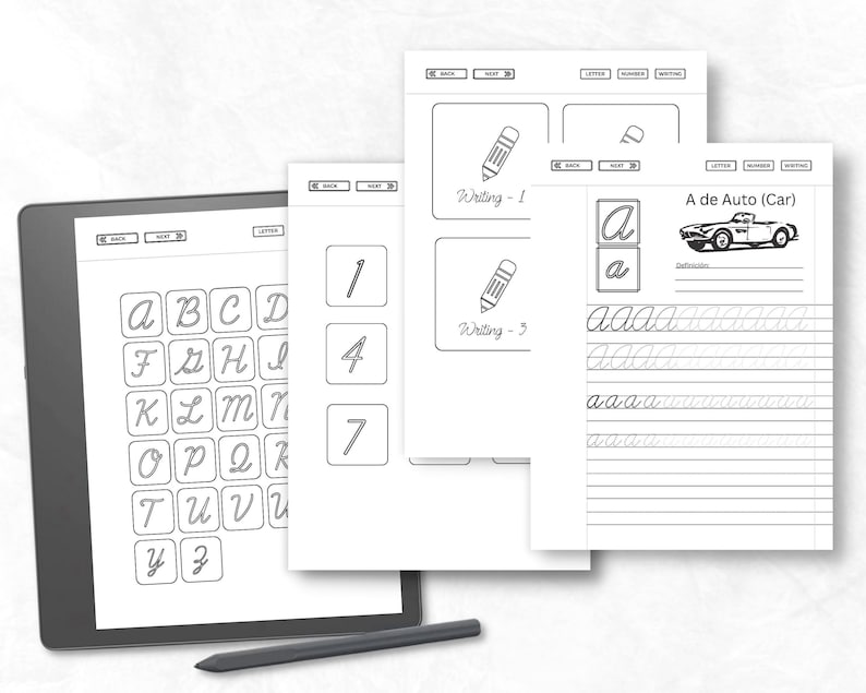 Spanish Handwriting Practice Worksheets Kindle Scribe Kindle Scribe ...