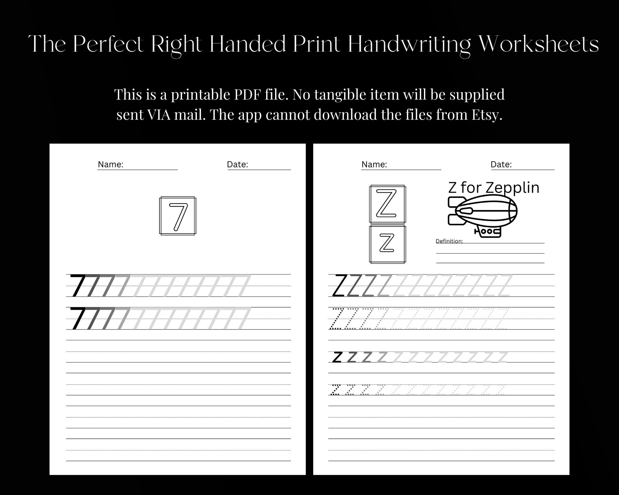 Handwriting Practice Worksheets Printable Neat Handwriting Workbook ...