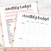 Finance Planner Printable Pink Floral Budget Tracker Digital Download ...