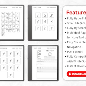 Handwriting Practice Worksheets for Kindle Scribe | Kindle Scribe ...